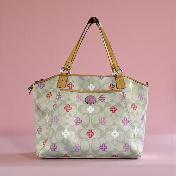 Coach | Bags | Coach Peyton Signature Clover Tote Bag | Poshmark